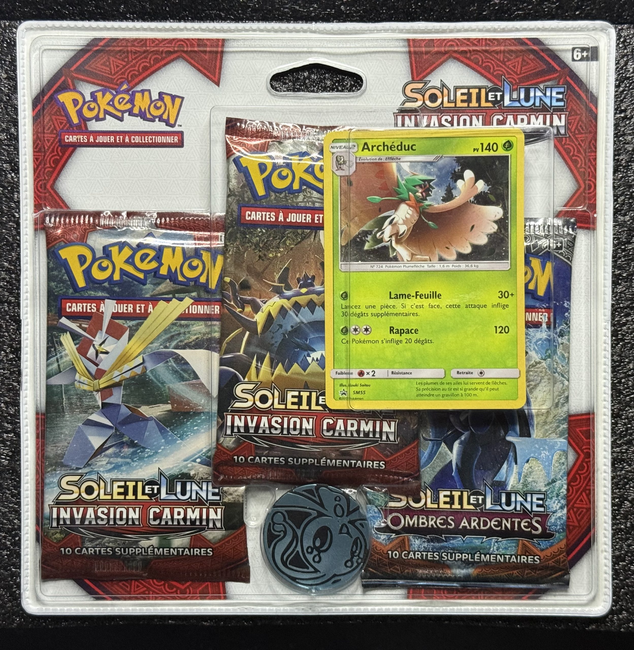 POKEMON - TRI-PACK SOLEIL ET LUNE INVASION CARMIN FR NEUF (2017 ...