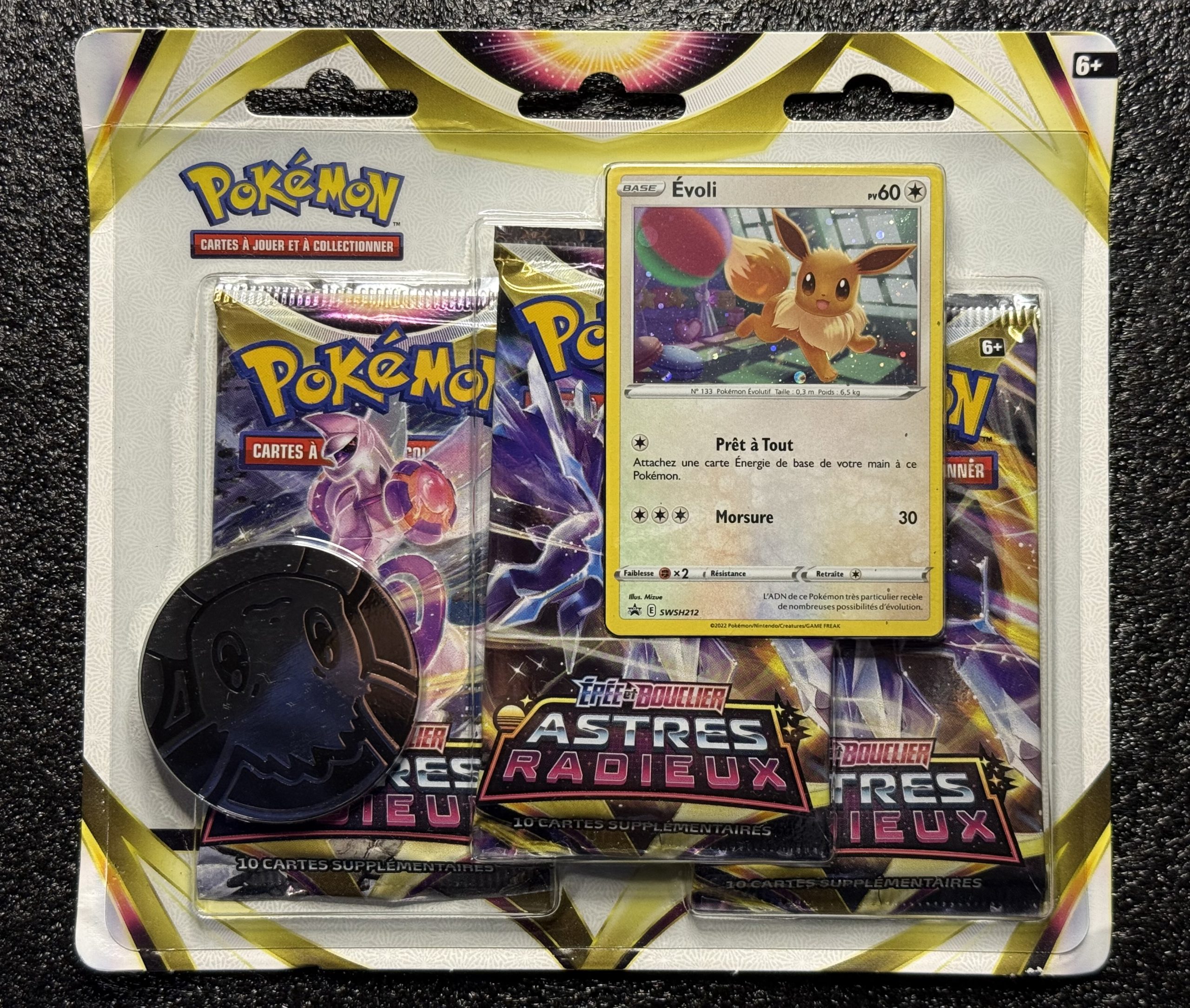 POKEMON - TRI-PACK E&B ASTRES RADIEUX PROMO EVOLI FR NEUF ! - Hobby One ...