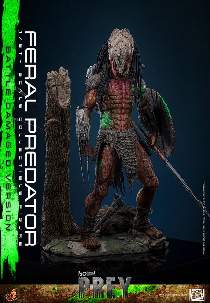 Prey figurine 1/6 Feral Predator (Battle Damaged Version) - HOT TOYS ...